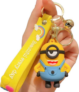 NSV Cute 3D Minions Rubber Keychain Key Chain Price in India - Buy NSV ...
