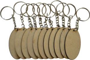 Maitri 10 Pcs Oval Shape Key Chains with Ring (50 x 50) mm | Mandala ...