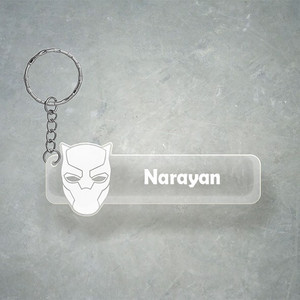 SY Gifts D2 Black Panther Keychain With Narayan Name Key Chain Price in ...
