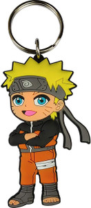 Newview Hard Rubber Naruto Design Keychain for Car Bike Home Keys Key ...