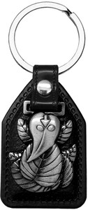 Shiv Hari Ganpati Bappa Leaf Green leather Key Chain ShreeKey05 Key ...