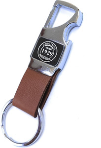 Jdp Novelty Metal Leather Opner Keychain for Jawa Bike 1929 Logo. Black ...