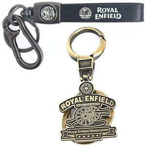 Mistazzo Premium Leather Metal Keyring Compatible With Royal Enfield ...