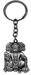 AFH Lord Panchamukhi Hanuman Religious Grey Metal Charm keychain for ...