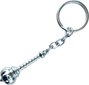 NSV Lord Hanuman Gada Silver Metal Decorative Religious Key chain Key ...