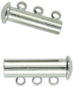 Calandis 10Pcs Multi 3 Strand Slide Lock Magnetic Tube Brass Clasps DIY ...