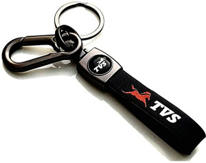 Mistazzo TVS Leather Hook Metal Keyring For Bike Jupiter Key Chain ...