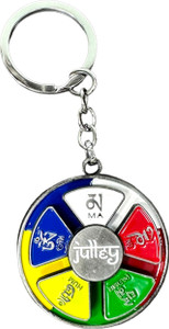 LABSDAR Metal Tibetan Ladakh Prayer Words Rotating Key Chain Price in ...