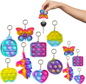 YellowCult Pop Its Rainbow Pop Fidget Toys Pop Bubble Fidget CAR, (Pack ...