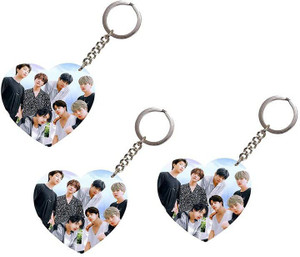 Convay m2 BTS printed Heart shaped Sublimation keychain for girls set 3 ...