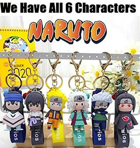 gtrp Naruto Keychain Itachi Uchiha Key Chain with Strap Hook & Bell ...