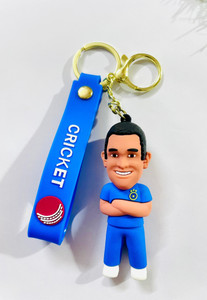 BBG NEW_Indian Cricketer MS Dhoni 3D pvc keychain for cricket lovers ...