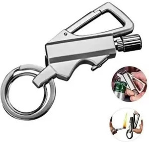 ASTOUND Keychain Multitool with Flint Metal Matchstick Fire Starter ...