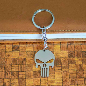 Shiv Jagdamba Personalized Punisher Skull Bikers Jewelry Keychain ...