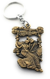 High Choice Lord Radha Krishna Sitting on Jhula/ Swing Metal Key Chain ...