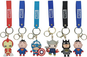 Ctoon Superhero Marvel Avengers Keychain Set Kids Boys Girls Bags Women ...