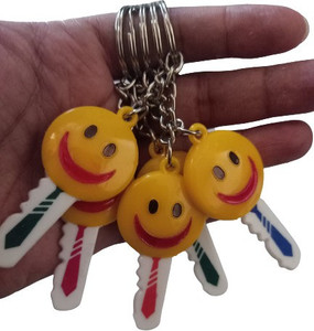 365 Degree Pack of 5 Antique Yellow Keychain for bikes and lockers ...