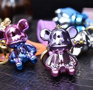 Tera13 Cute Teddy Bear Keychain Key ring Holders Keychain & Bag Charm ...