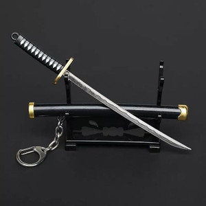 gtrp Demon Slayer Katana Samurai With Scabbard Collectable Black 5 Key ...
