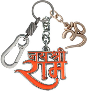 SHOKY LOOKS Premium quality material Jai Shri Ram Metal With OM Locking ...