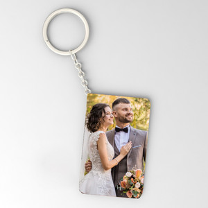 Jagdambey gifts Photo Printed Wood 5x5 cm RECTANUGLE Shaped Key Chain ...