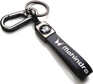 YAANATURAL LEATHER&Metal Hook KeyChain MAHINDRA For Men,Women,BIKE&CAR ...