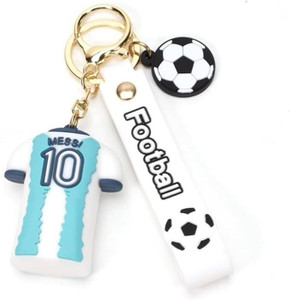 Urban Festivities Messi 3D Rubber Keychain with Strap, Soccer/Football ...