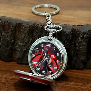 GT Gala Time Silver Pocket-Watch Anime Printed Dial Itachi Uchiha ...