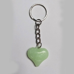Tej Gifts Heart Shaped - Glow In The Dark Radium Keychain Key Ring Key ...