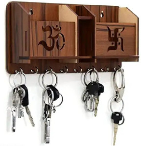 Outlook Enterprises Om Swastik key holder for wall stylish , mobile ...