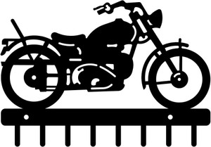 Alien Bike Metal Key Holder (1.5 mm Mild Steel Material With Black ...