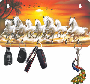 Mayk Seven Running Horses Wall Key Holder For Hanger for Home & Office ...