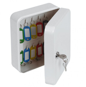 IKONEXX Safe & Secure Key Storage Cabinet Box With Lock & 20 Key Tags ...