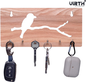Virth "BIRD SHAPE DESIGN" Home Keys Wooden Key Holder Wood Key Holder ...