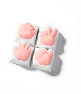 Keychron Rock Paper Scissors And Thumbs-Up Artisan Keycap Desktop ...