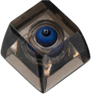 Keychron Evil Eye resin Artisan keycap-Blue Desktop Keyboard ...