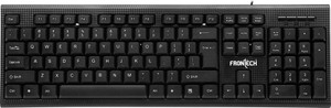 Frontech Wired Keyboard |Membrane 104 Keys| Super Slim Design ...