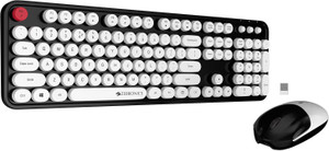 ZEBRONICS Zeb-Companion 300 Wireless Keyboard with Retro Keys and Mouse ...