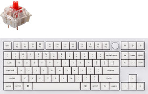Keychron Q3 QMK Custom Mechanical Keyboard/Shell white/ Knob Wired USB ...