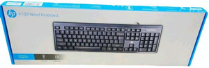 HP K100 Series Wired USB Standard Desktop Keyboard Compatible with ...