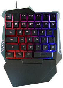 microware G7 RGB One Hand Gaming Keyboard Wired Gaming Keypad With LED ...