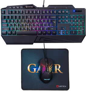 Live Tech GAMR Wired USB Standard Gaming Keyboard Compatible with ...
