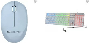 ZEBRONICS ZEB WAR-K (WHITE)&CHEETAH BLUE COMBO Bluetooth Gaming ...