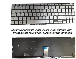 ROTECH SOLUTIONS KEYBOARD FOR ASUS VIVOBOOK X509 X509F X509FA SILVER ...