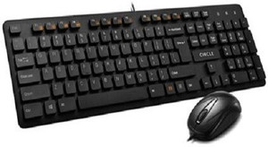 Circle C43 Wired USB Standard Laptop Keyboard Compatible with Desktop ...
