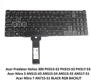 ROTECH SOLUTIONS COMPATIBLE KEYBOARD FOR Acer Predator Helios 300 PH315 ...