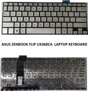 ROTECH SOLUTIONS KEYBOARD FOR ASUS ZENBOOK FLIP UX360CA SILVER Internal ...