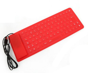 FKU 85 Keys Flexible Keyboard USB Interface Foldable and Dustproof ...