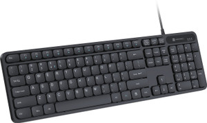 Portronics Ki-Pad 3 USB Wired Keyboard, Noise-free Typing, Large Keys ...