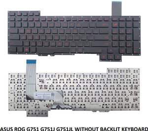 SOLUTIONS-365 COMPATIBLE KEYBOARD FOR ASUS ROG G751 WITHOUT BACKLIT ...